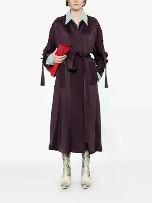 Victoria Beckham Satin Trench Coat