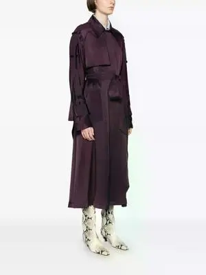 Victoria Beckham Satin Trench Coat