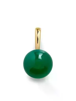 Monica Vinader Round Gemstone Pendant - Green