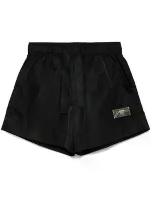 GANNI Logo-patch Shorts