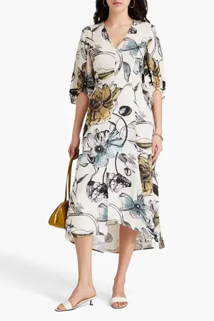 Stine Goya Floral-print Jacquard Midi Dress