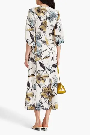 Stine Goya Floral-print Jacquard Midi Dress