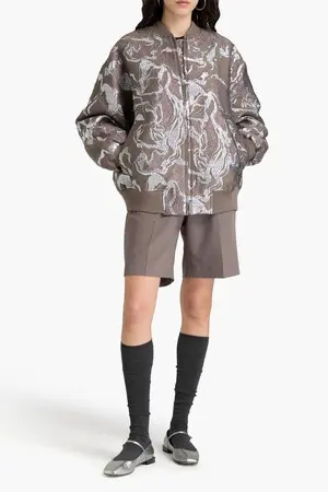 Stine Goya Metallic Brocade Bomber Jacket