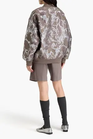Stine Goya Metallic Brocade Bomber Jacket