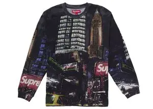 Supreme Skyline Sequin Long Sleeve Top - Night