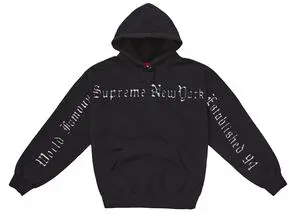 Supreme Contrast Cutout Hooded Sweatshirt