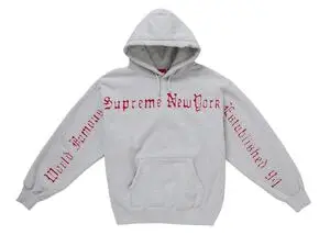 Supreme Contrast Cutout Hooded Sweatshirt