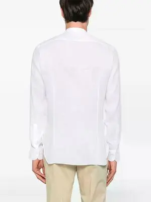 BARBA NAPOLI Linen Shirt - White
