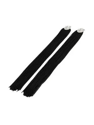 JIL SANDER Fringed Dangle Earrings - Silver