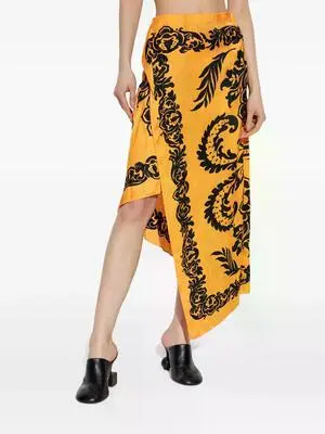 Etro Floral-print Asymmetric Skirt