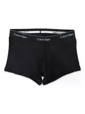 Calvin Klein Logo-waistband Briefs - Black
