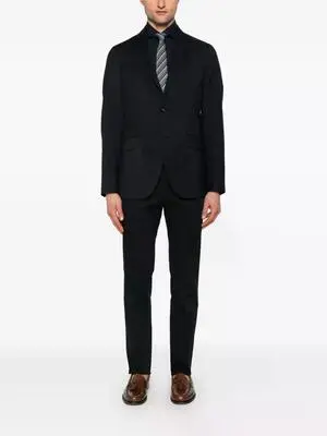 BARBA NAPOLI Spread-collar Shirt - Blue
