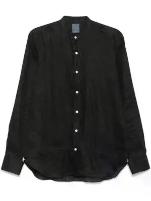 BARBA NAPOLI Linen Shirt - Black