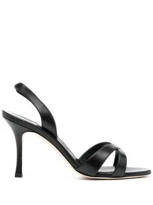 Manolo Blahnik 90mm Slingback Sandals - Black