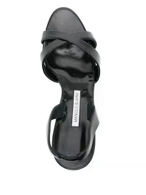 Manolo Blahnik 90mm Slingback Sandals - Black