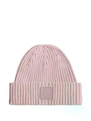 Maison Kitsuné Logo-patch Beanie - Pink