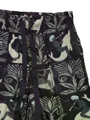 Commas Graphic-print Shorts