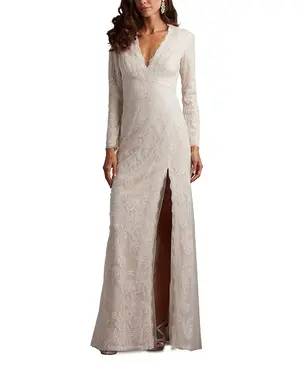 Tadashi Shoji Cherelle Embroidered Tulle Gown