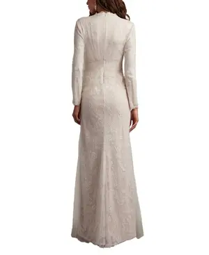 Tadashi Shoji Cherelle Embroidered Tulle Gown