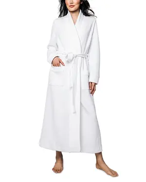 PETITE PLUME Ophelia Luxe Pima Cotton Matelasse Robe - White