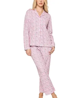 PETITE PLUME Long Pajama Set - Fleurs De Rose