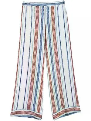 Zeus+dione Striped Trousers - White