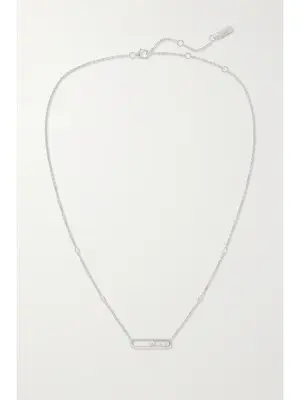 Messika 18 Karat White Gold Diamond Necklace