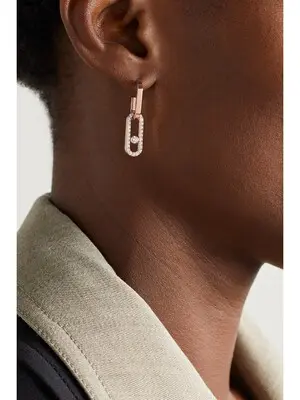 Messika Move Link Rose Diamond Earrings