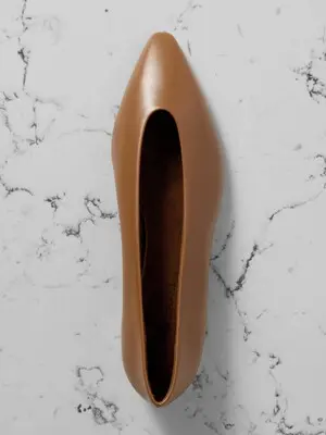 Loro Piana Rebecca Leather Point-toe Flats