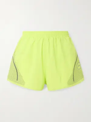 Adidas By Stella McCartney Truepace Printed Recycled-shell Shorts