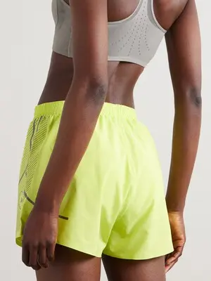 Adidas By Stella McCartney Truepace Printed Recycled-shell Shorts