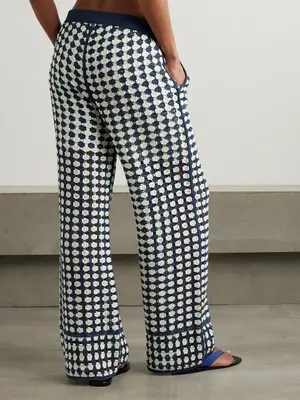 Farm Rio Crocheted Cotton-blend Wide-leg Pants