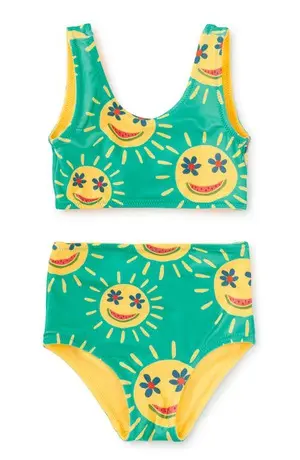 TEA COLLECTION Reversible Swimsuit Set - Smiley Sun