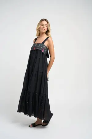 GUADALUPE DESIGN Isabella Jamdani Dress