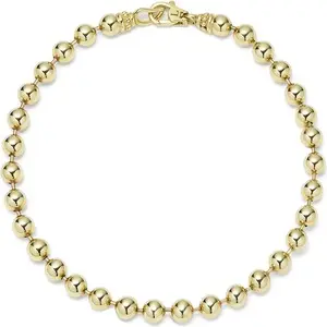 Lagos 18k Anthem 5mm Ball Chain Bracelet - Gold