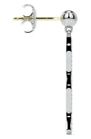 Lagos Caviar Spark Diamond Wave Drop Earrings