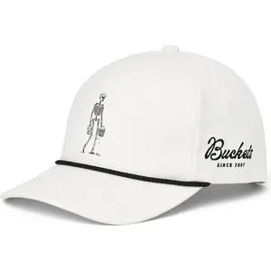 Travis Mathew Lost Buckets Snapback Baseball Hat - White