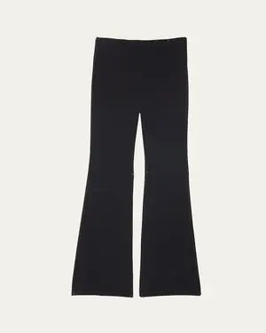 Theory Demitria Flare Trousers - Black
