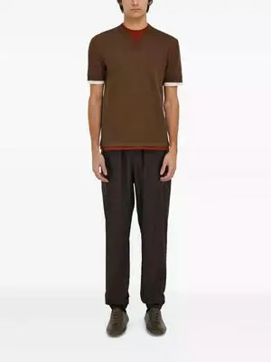 FERRAGAMO Layered Knitted T-shirt