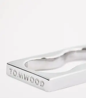 Tom Wood Sterling Double Square Ring