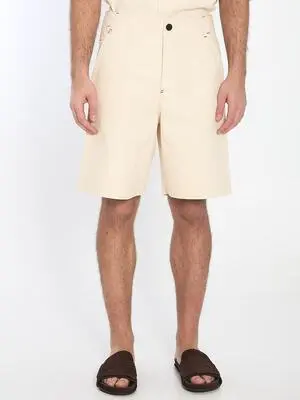Jacquemus Jacquemus De Nimes Bermuda Shorts - Beige