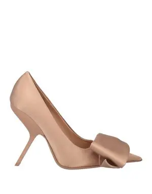 FERRAGAMO Textile Fiber Pumps With Bow Detailing
