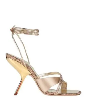 Women's Metallic Leather Sandals