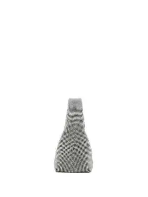 Marc Jacobs Sack Crystal Embellished Mini Hobo Bag - Black
