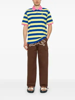 ICECREAM Running Dog Cargo Trousers - Brown