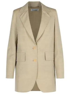 Max Mara Acacia Virgin Wool Jacket - Beige