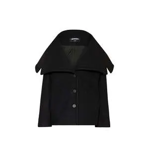 Jacquemus Le Caban Caruso Draped Collar Jacket - Black
