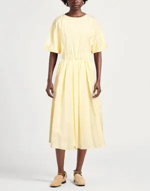 Peserico Midi Dress In Cotton And Polyester With Appliqués