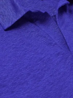 Vilebrequin Pyramid Linen-jersey Polo Shirt - Blue