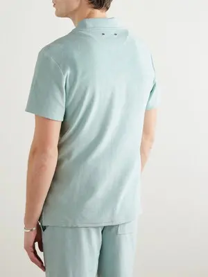 Vilebrequin Charli Organic Cotton-blend Terry Shirt - Blue